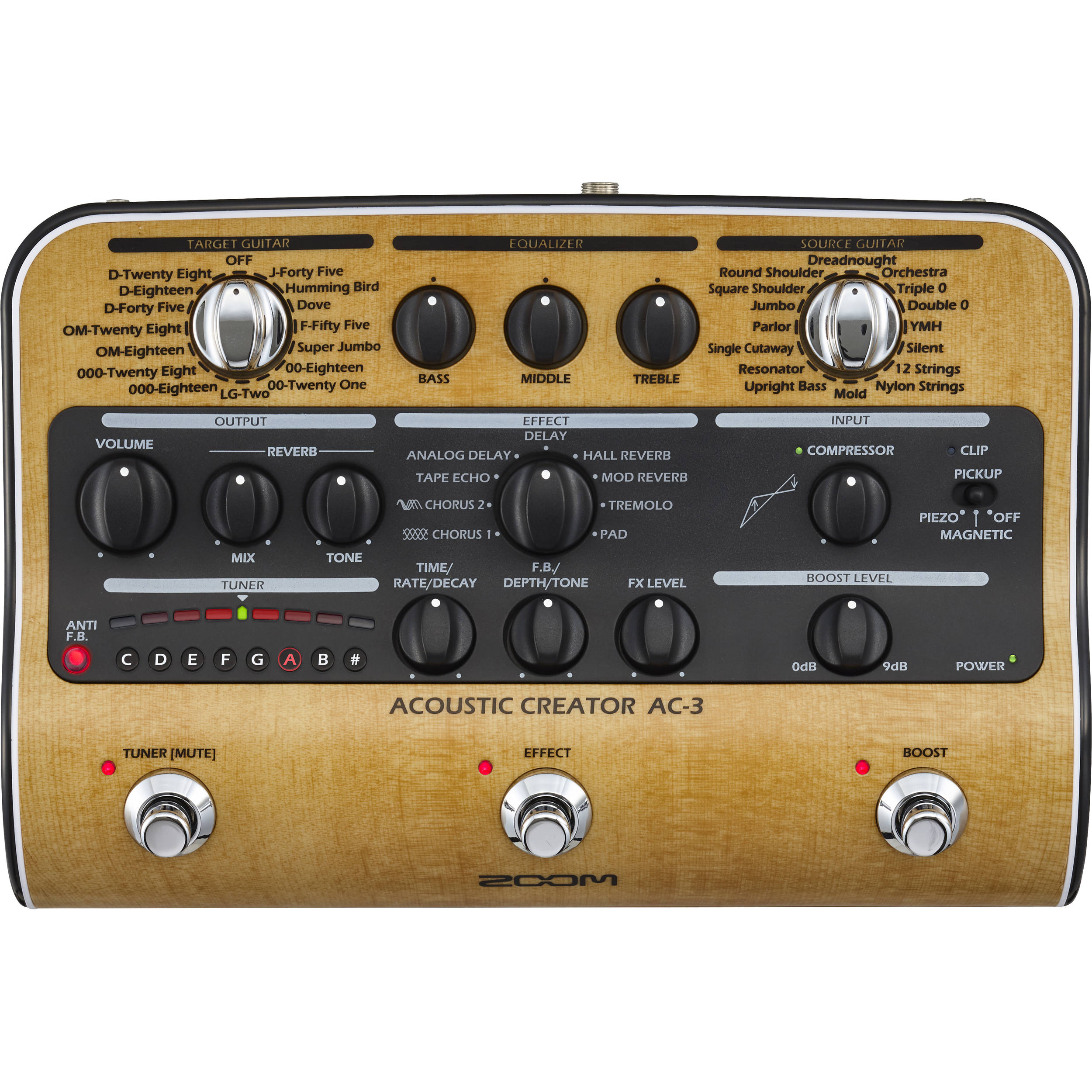 Zoom AC-3 Acoustic Creator | Enhanced Direct Box – Artist Systems